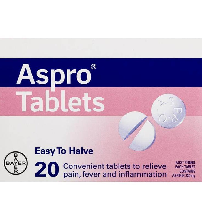 Aspro Tabs Regular 20 – Life Pharmacy Orewa