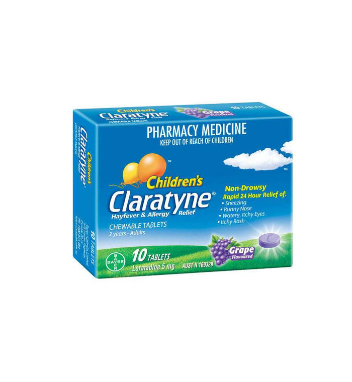 Claratyne Child Chew Grape 10 Tablets – Life Pharmacy Orewa